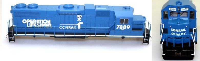 Body Shell - Conrail OLS #7889 ( HO GP38-2 ) [H611X-00A01-61722] - $24. ...